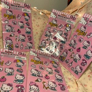 Hello Kitty | Accents | Hello Kitty Bundle Set Of Stickers 5 Pack ...